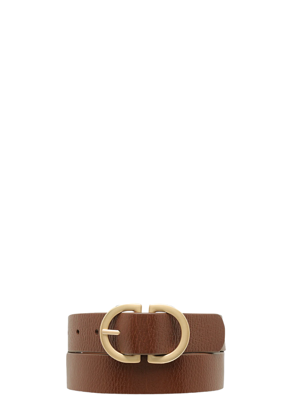 Status Anxiety - In Reverse Belt - Tan/Gold | Hardpressed Print Studio Inc.
