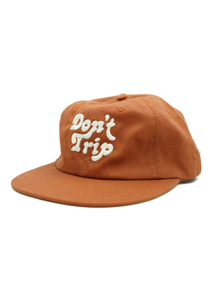 Free & Easy - Don't Trip Unstructured Hat - Rust | Hardpressed Print ...